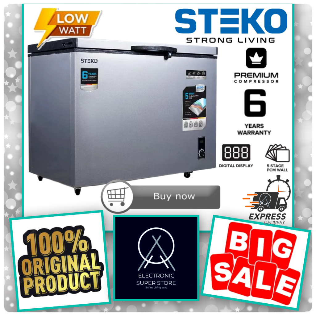 Jual STEKO CHEST FREEZER BF-330RS BF330RS BF 330RS SUPER LOW WATT LED ...