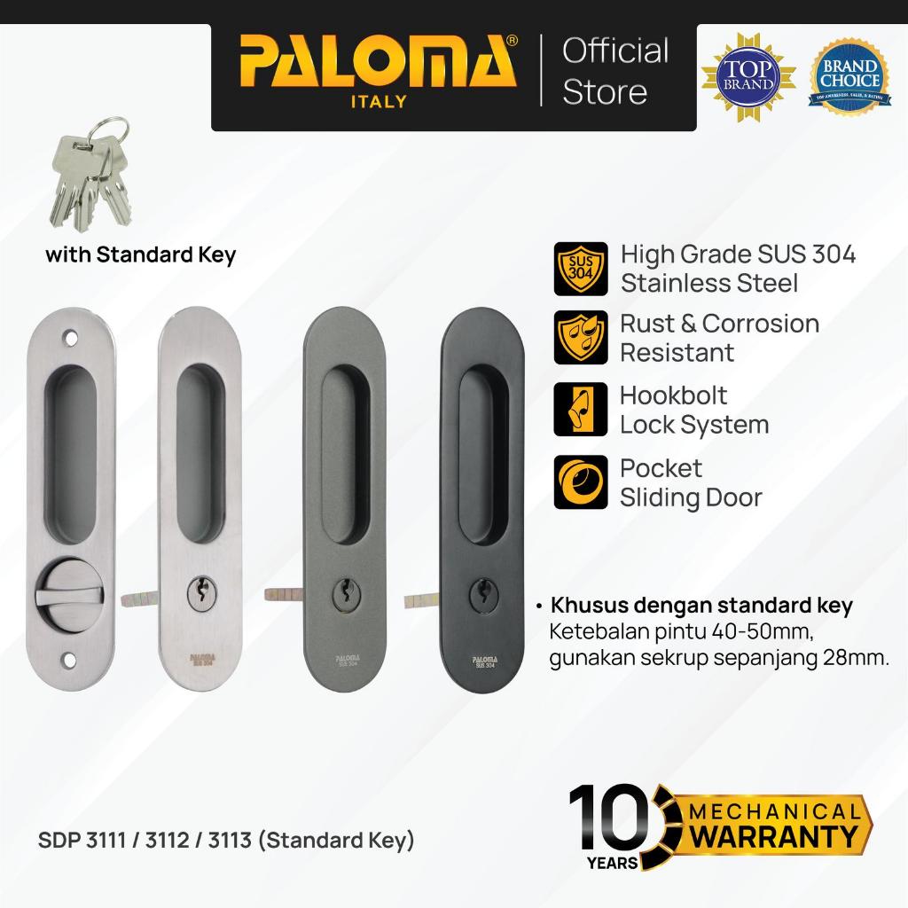 Jual Paloma Argento Sliding Door Lock Set SUS 304 SDP 3111 SDP 3112 SDP ...