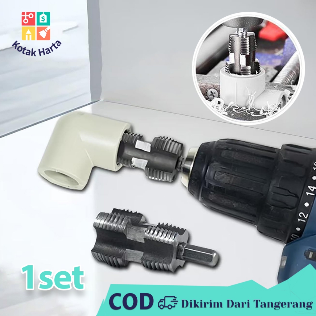 Jual Senai Ulir Pipa 2 Mata 4/6 Titik Thread Kit Maker Untuk Berbagai ...