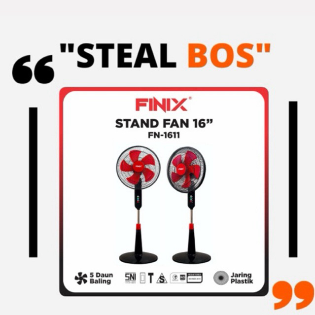 Jual stand fan finix 16 inch kipas berdiri finix 16 ich FN-1611 ...
