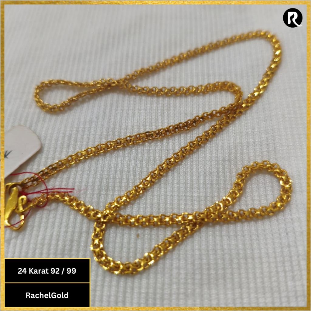Jual Kalung Rante Emas 24 karat asli 99% Model Double Nori | Shopee ...