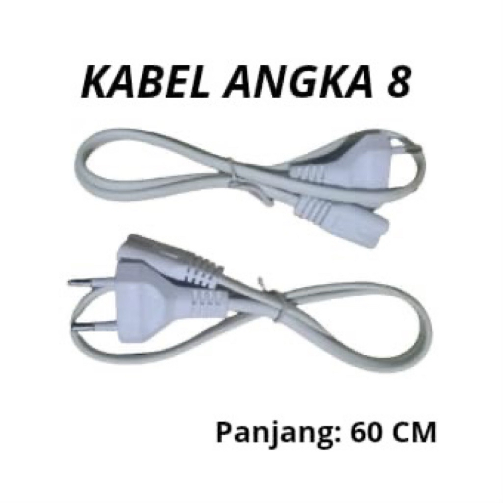 Jual KABEL POWER TIPE ANGKA 8 PANJANG 1 METER , kabel power emergency ...