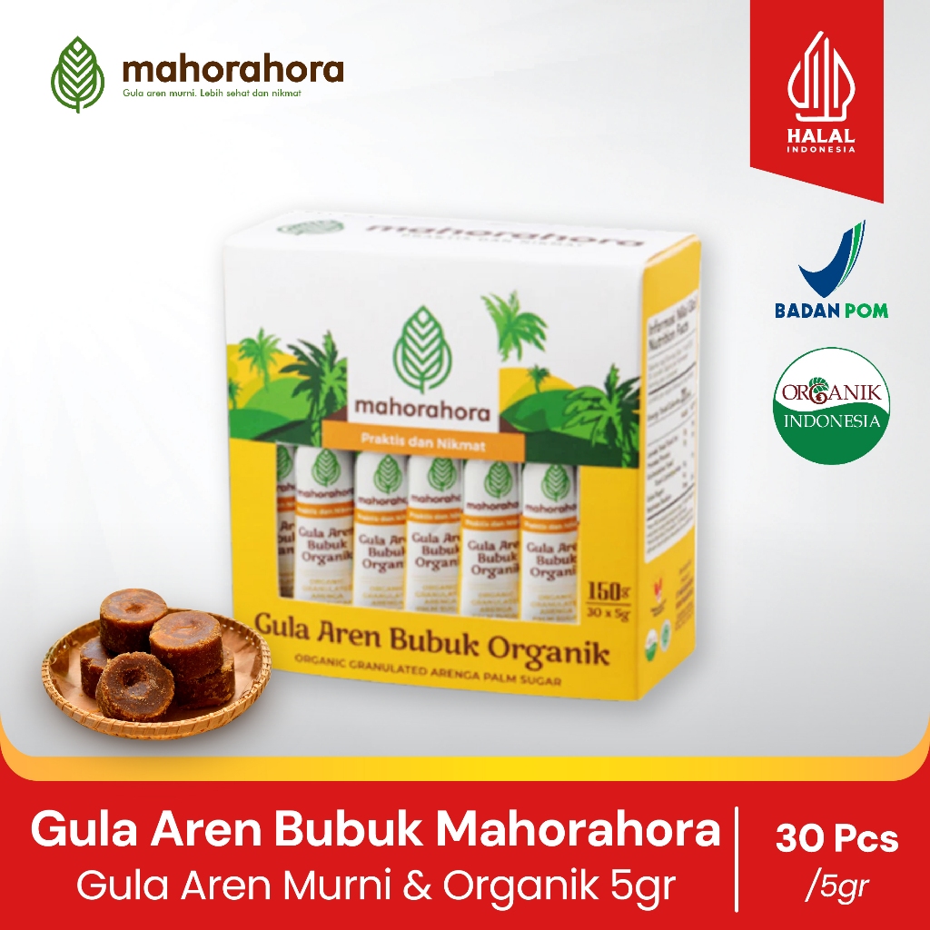 Jual Mahorahora Gula Aren Bubuk Organik – Gula Sehat Rendah Gula Darah ...