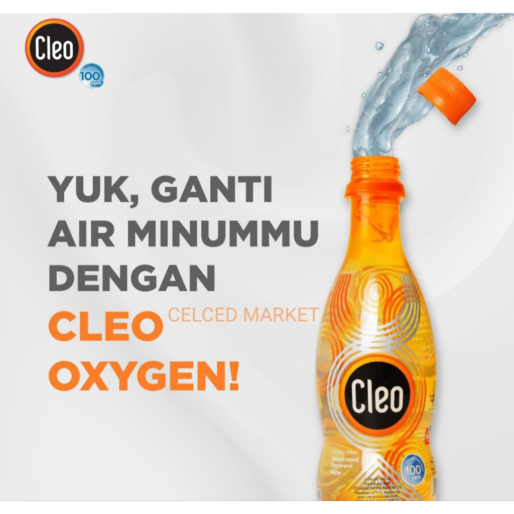 Jual Cleo Oxygen Oxy 500 ml Air Minum Tinggi Oksigen 100 PPM | Shopee ...