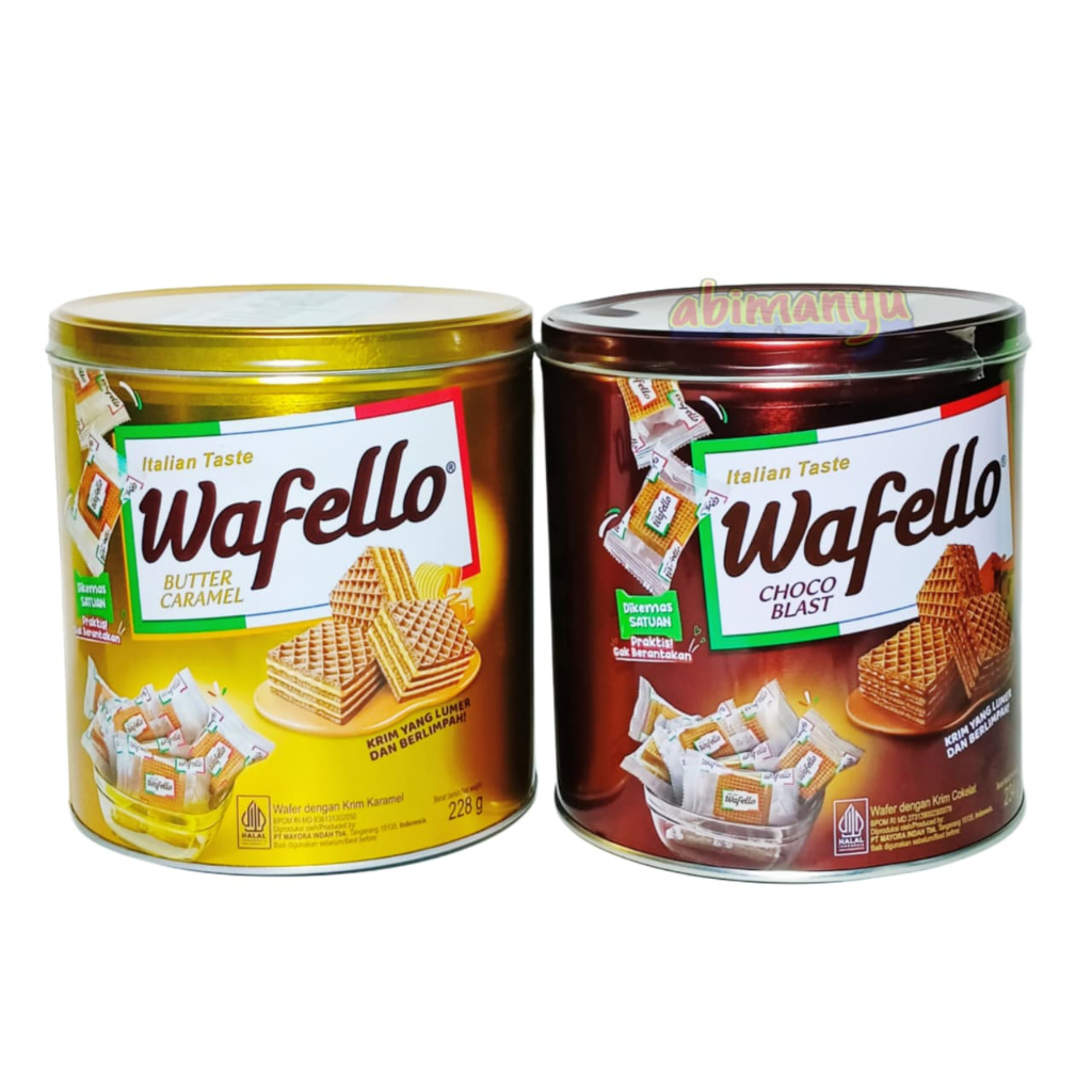 Jual wafello wafer kemasan kaleng | Shopee Indonesia