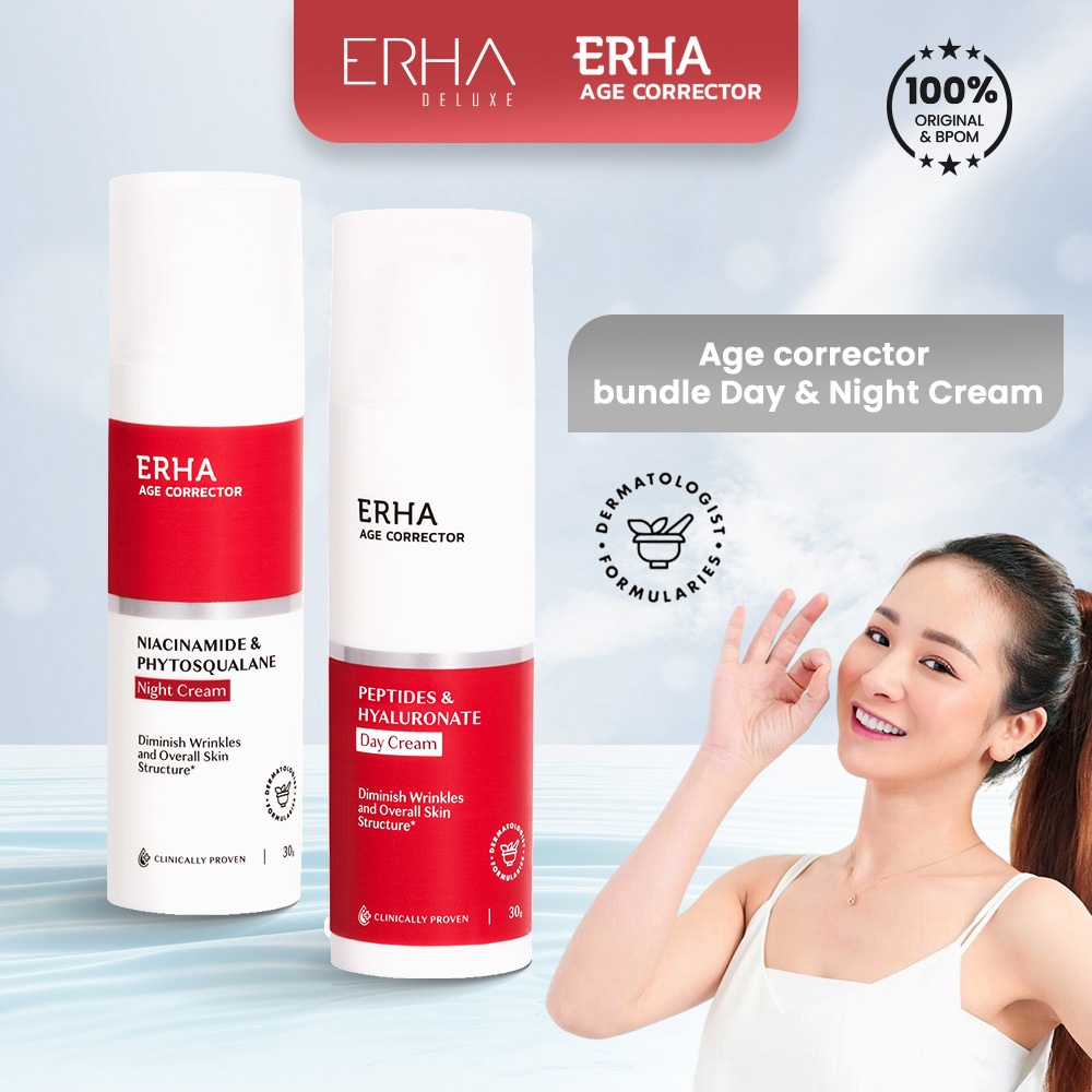 Jual ERHA Age Corrector Day & Night Cream - Krim Wajah Anti Aging ...