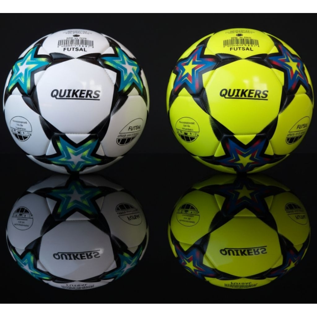 Jual BOLA FUTSAL SIZE 4 QUIKERS STAR / BOLA FUTSAL JAHIT MESIN / BOLA ...