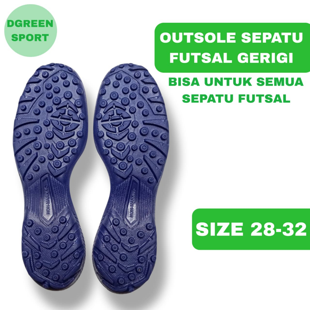 Jual Outsole Sepatu Gerigi Baby Futsal Turf Anak Lapangan Sintetis Size ...