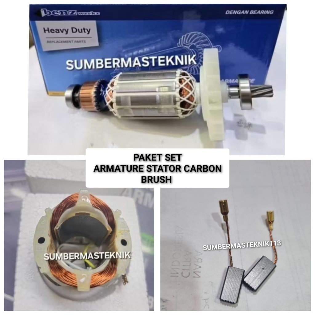 Jual PAKET SER ARMATURE STATOR CARBON BRUSH EDON ED5-2680 ANGKER ...