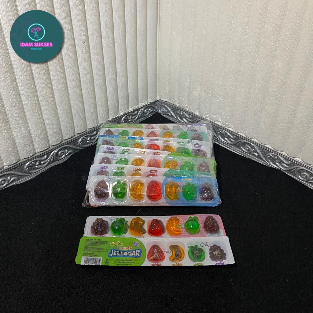 Jual AAA jelly agar bentuk buah/penggaris super panjang isi 20 pcs 1 ...