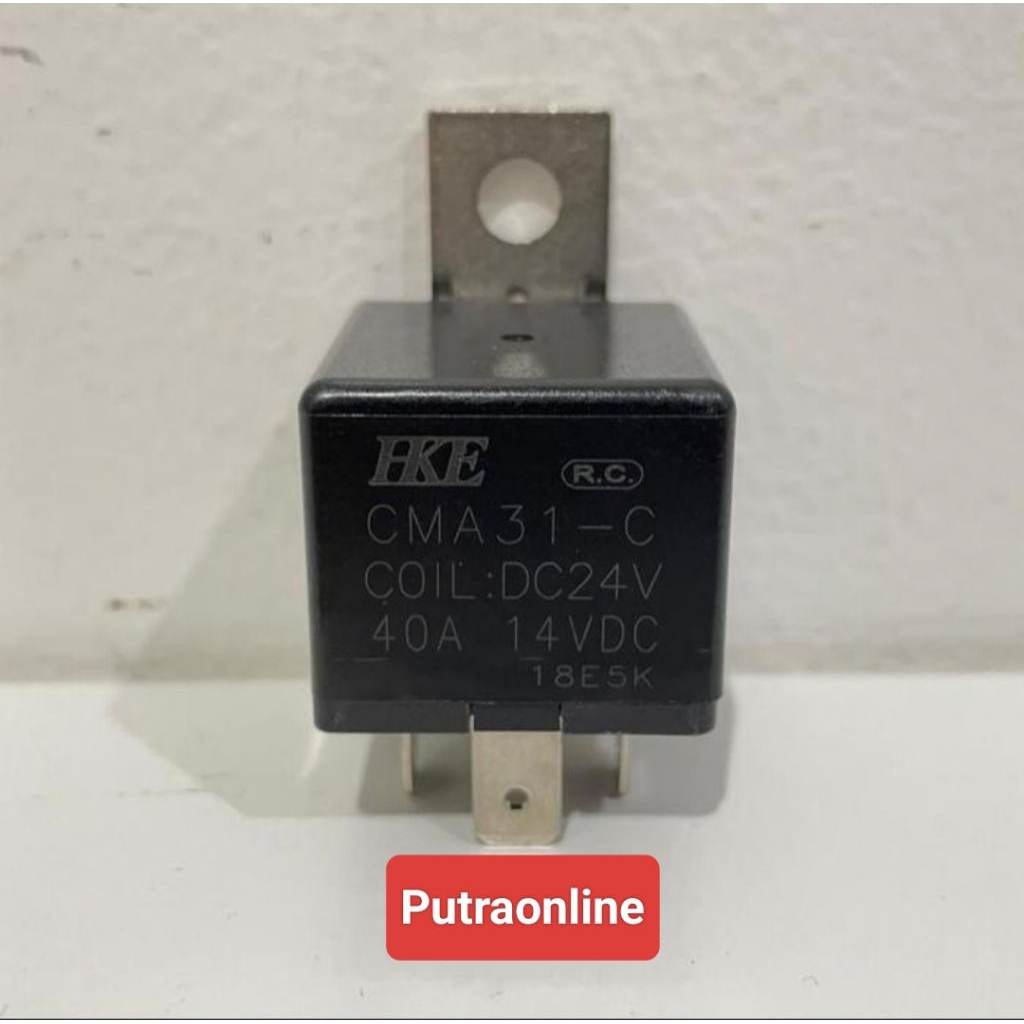 Jual Relay 24 Volt 40 Amper 5 Pin Relay Mobil HKE / Relay HKE DC 24V ...