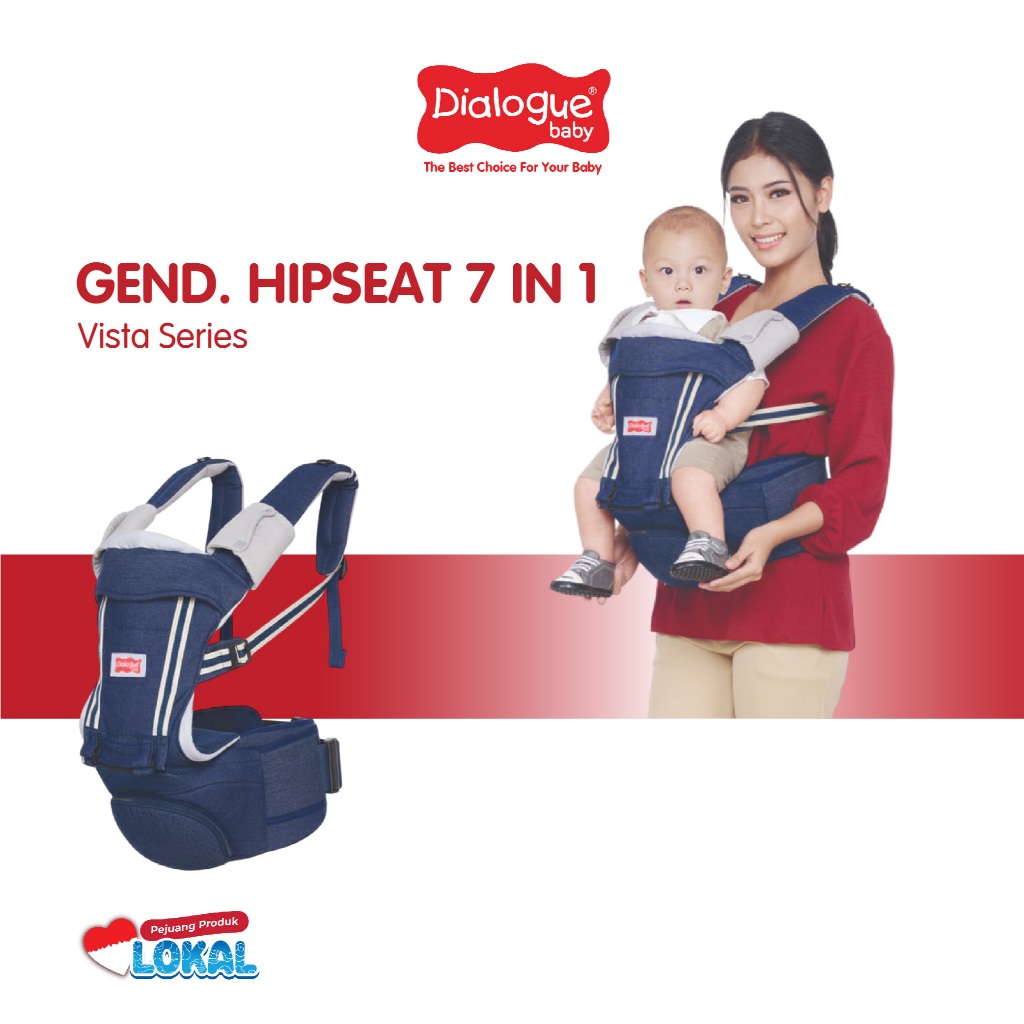 Jual DIALOGUE BABY GENDONGAN BABY HIPSEAT CARRIER MULTIFUNGSI 7IN1 ...