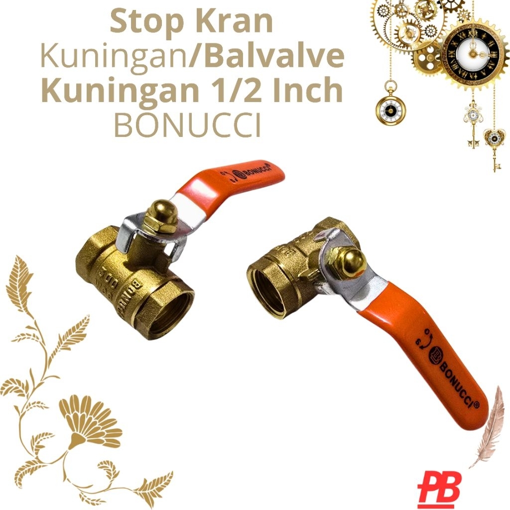 Jual STOP KRAN KUNINGAN/BALL VALVE KUNINGAN 1/2" INCH | Shopee Indonesia