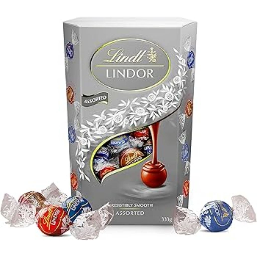 Jual Lindt Lindor Silver Assorted Chocolate 333 gram | Shopee Indonesia