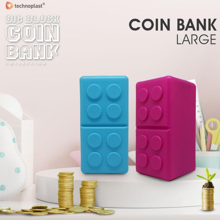 Jual Technoplast Celengan Lego Besar Big Block Coin Bank Large Hampers ...