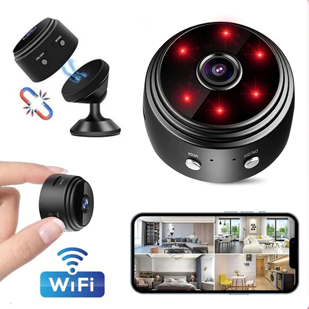 Jual Kamera A9 Mini Smart Wifi HD 1080P Micro v380 Keamanan Pengintai ...