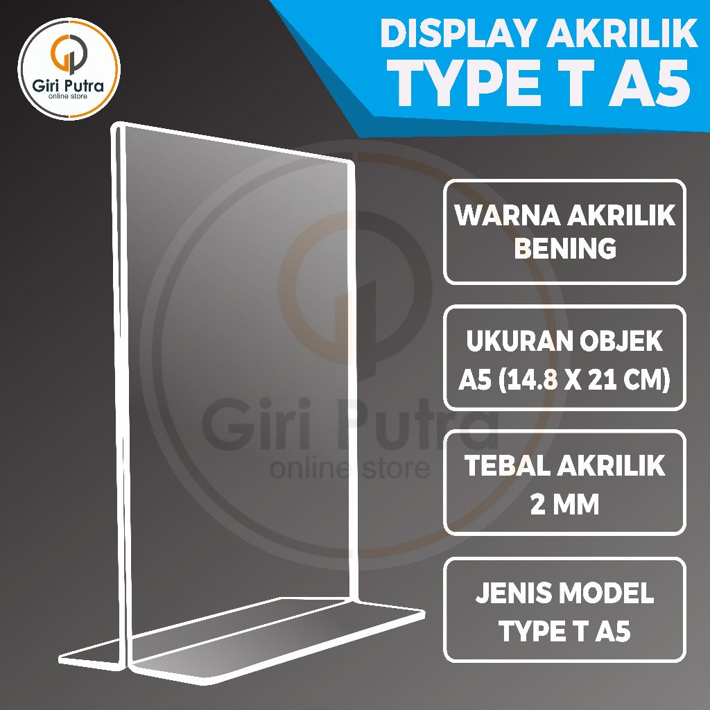Jual AKRILIK / DISPLAY BROSUR / STAND AKRILIK QRIS / DISPLAY AKRILIK A5 ...
