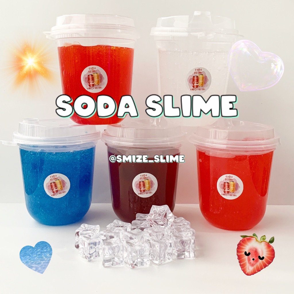 Jual Soda Slime 300cc dapat es batu 3pcs mainan anak soda coke cola ...