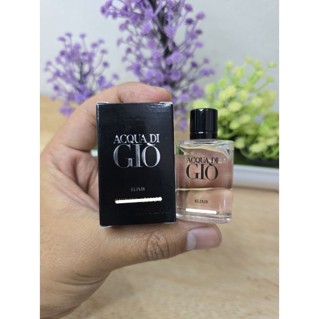 Jual miniatur parfum acqua di gio ELIXIR 5ML | Shopee Indonesia