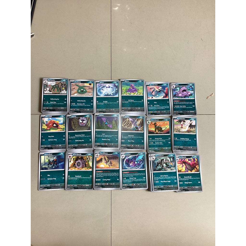 Jual kartu Pokemon original common elemen darkness | Shopee Indonesia