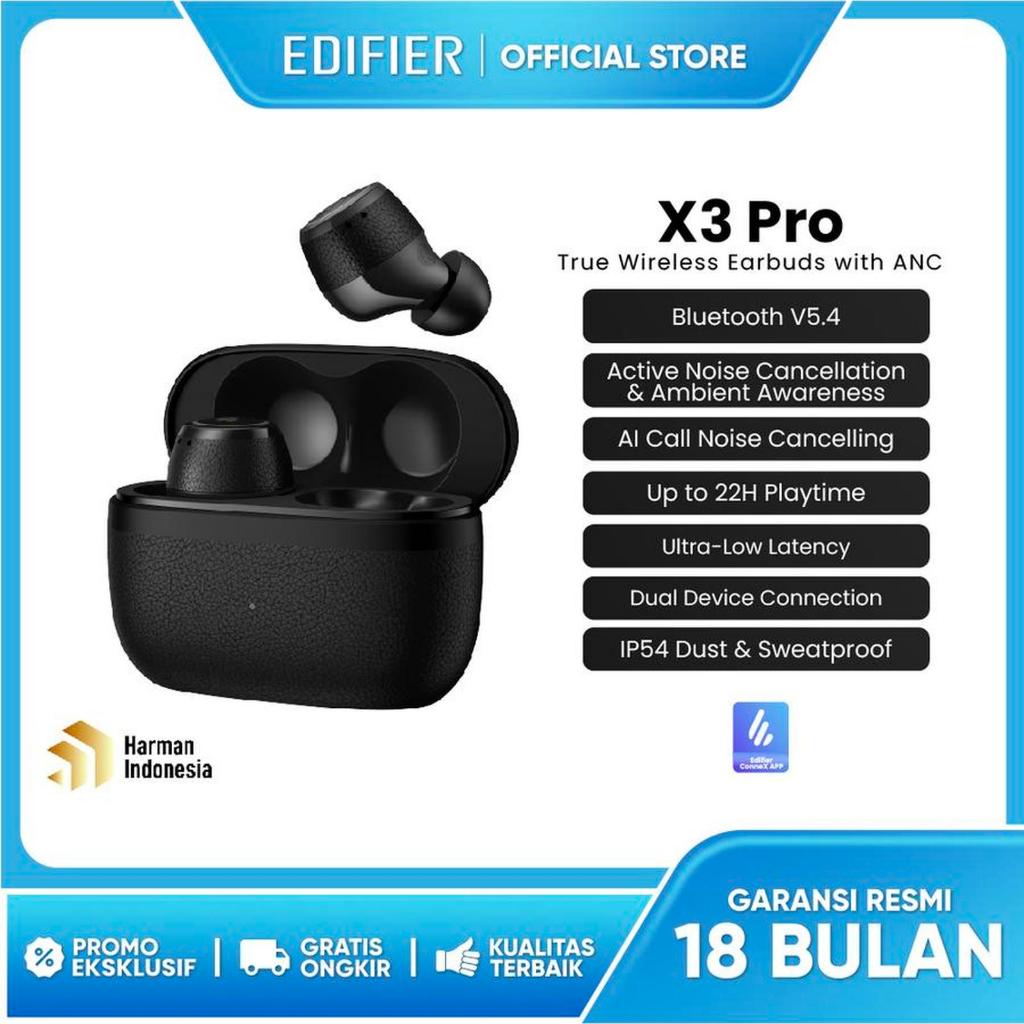Jual EDIFIER X3 PRO True Wireless Earbuds with Active Noise ...