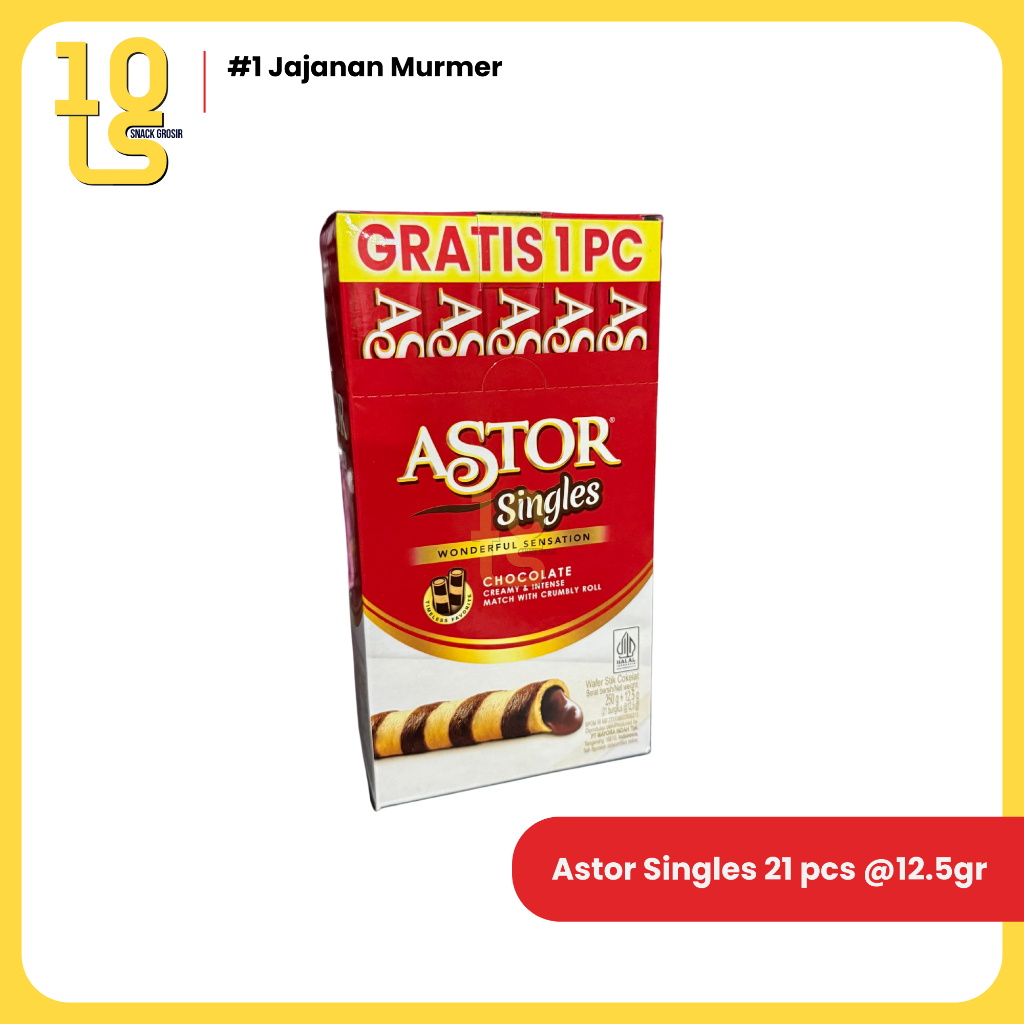 Jual Astor Singles Mayora 1 Pack Isi 21 pcs @12.5 gr | Shopee Indonesia