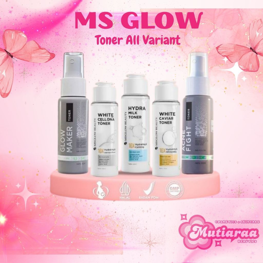 Jual MS Glow Toner All Variant - Glow Maker, Acne Fight, Hydra Milk ...