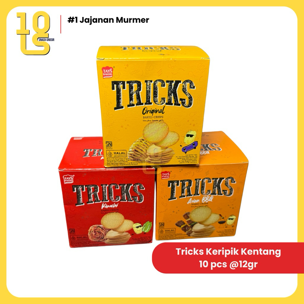 Jual Tricks Keripik Kentang Kimchi/Bulgogi/Original/BBQ/Rendang Potato ...