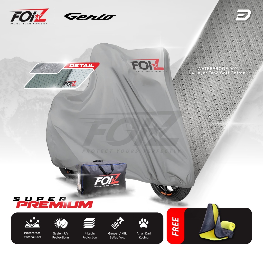 Jual DOF FOIZ Cover / Sarung Motor Super Premium 4 Layer Honda Genio ...
