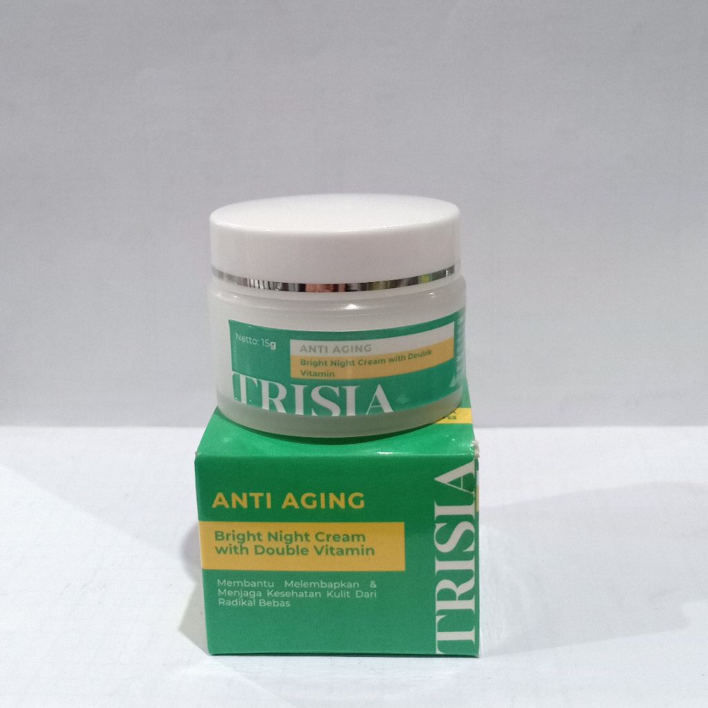 Jual TRISIA ANTI AGING BRIGHT NIGHT CREAM WITH DOUBLE VITAMIN 15g ...