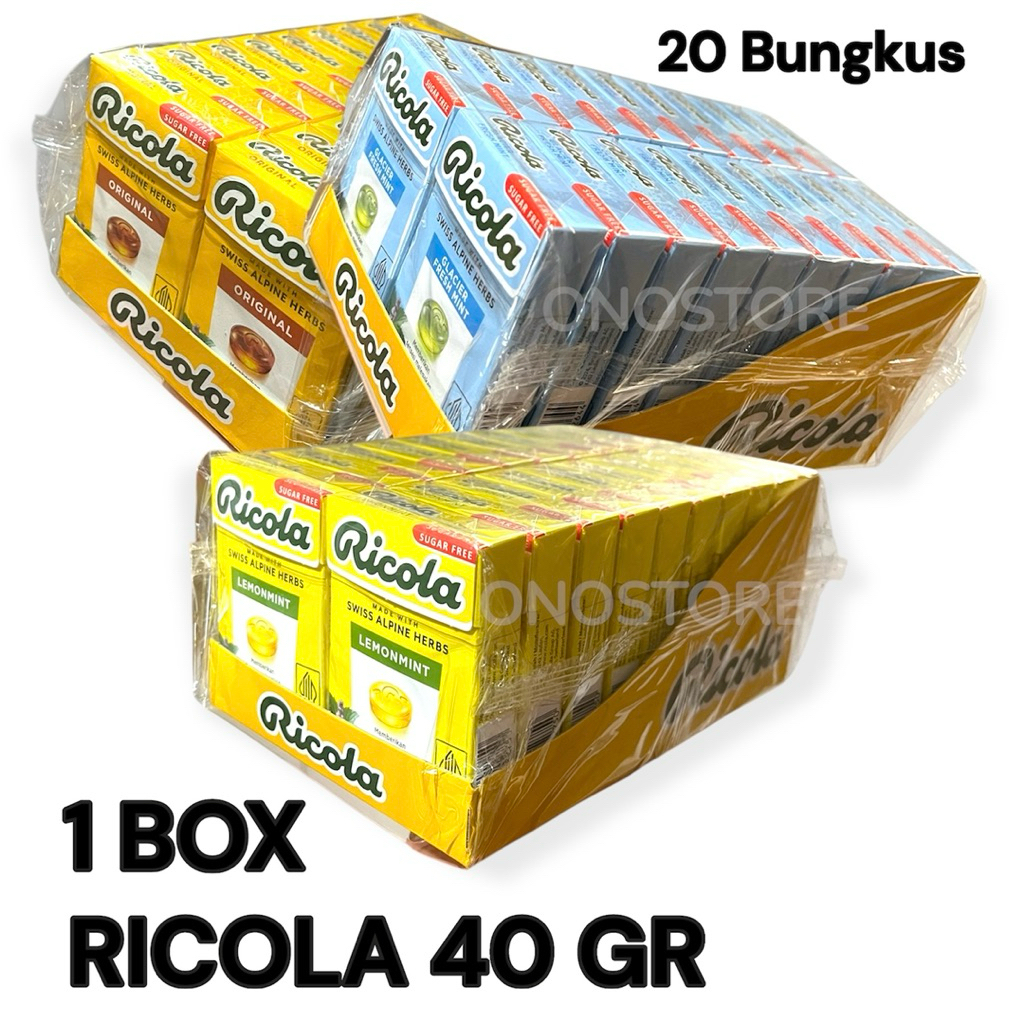 Jual 1 Box Permen Ricola Candy 40 gram (20 Bungkus) | Shopee Indonesia