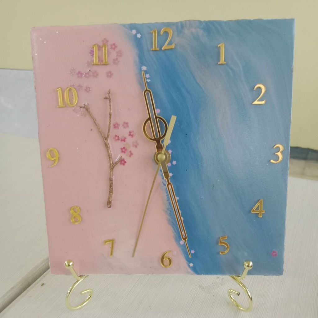 Jual Jam Dinding/Meja Resin Kayu | Shopee Indonesia
