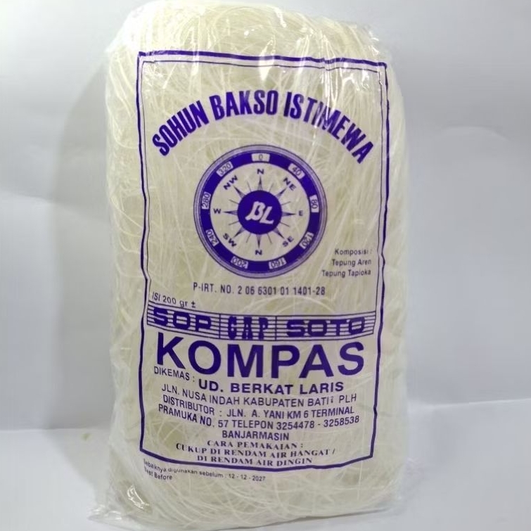 Jual SOUN KOMPAS Besar cap SOTO (soun putih ) SOHUN BAKSO ISTIMEWA ...