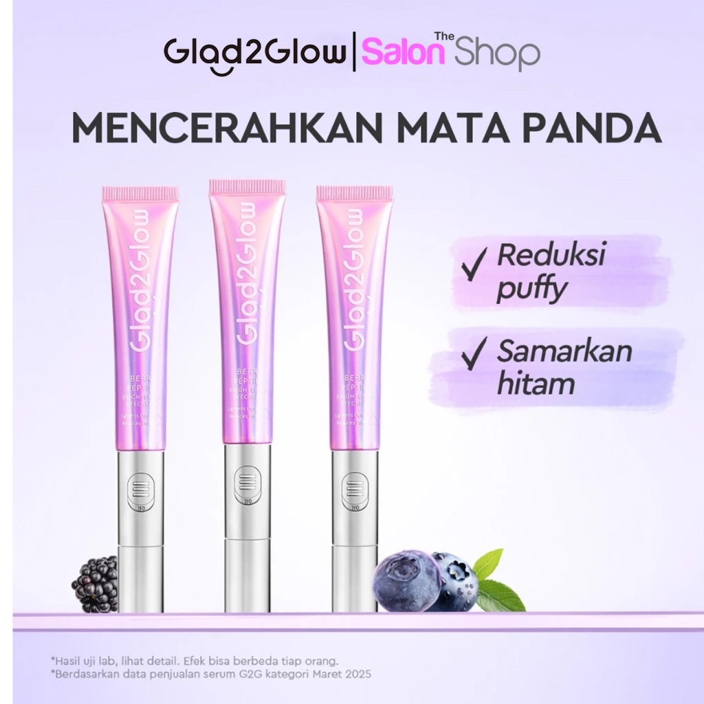 Jual G2G G17 | Glad2Glow Berry Peptide Eye Cream Brightening Eye Serum ...