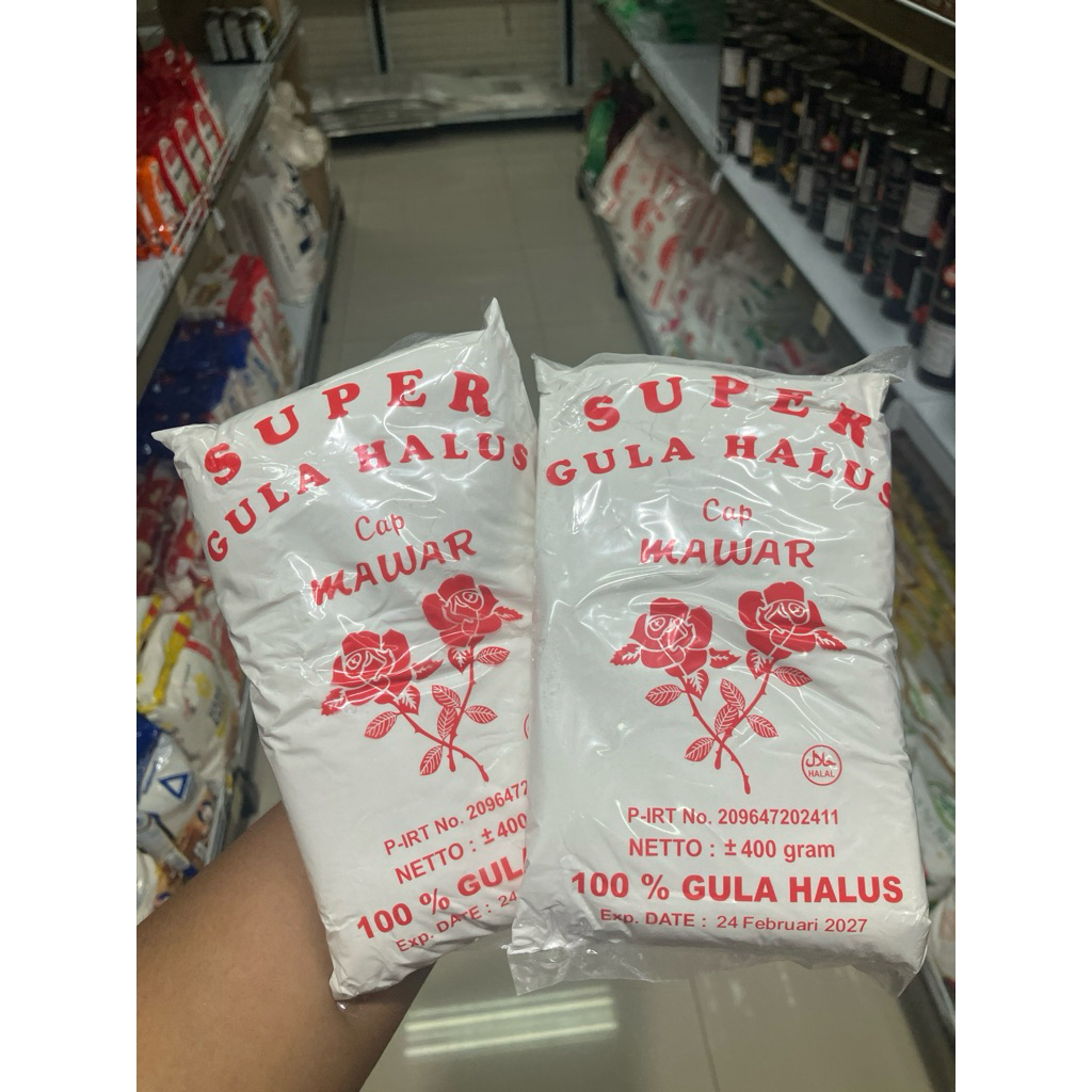 Jual GULA HALUS CAP MAWAR 400g | Shopee Indonesia