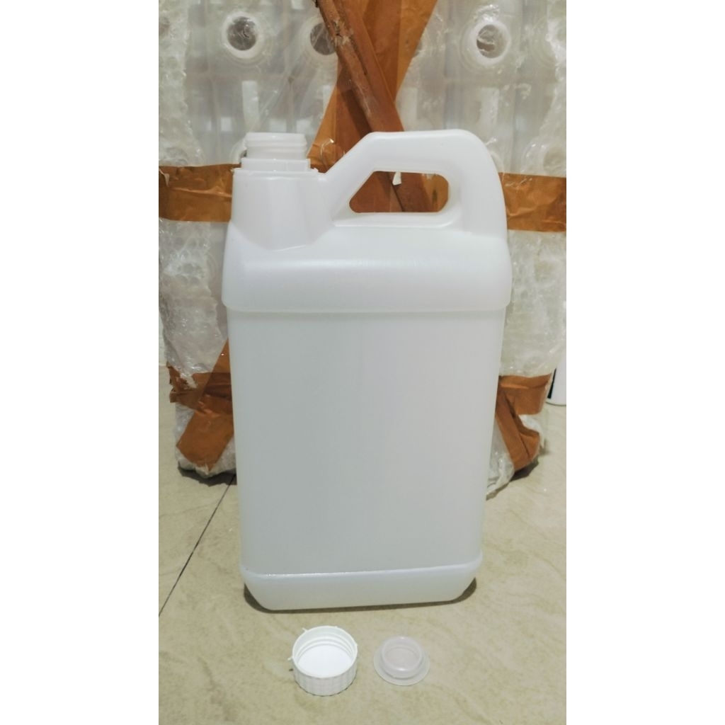 Jual jerigen 5 liter lengkap tutup dan klep bersih | Shopee Indonesia