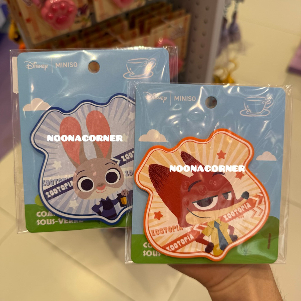 Jual Miniso x Zootopia ‼️ Coaster / Tatakan Gelas Zootopia Badge Police ...