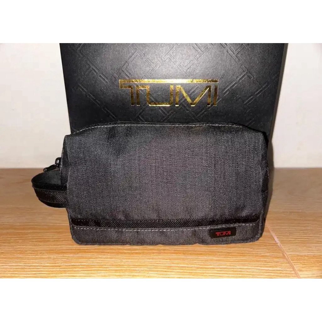 Jual TUMI Medium Kit Pouch (Grey Black) | Shopee Indonesia