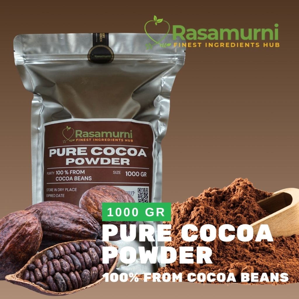 Jual PURE COCOA POWDER 1 KG - MURNI, PREMIUM QUALITY | Shopee Indonesia