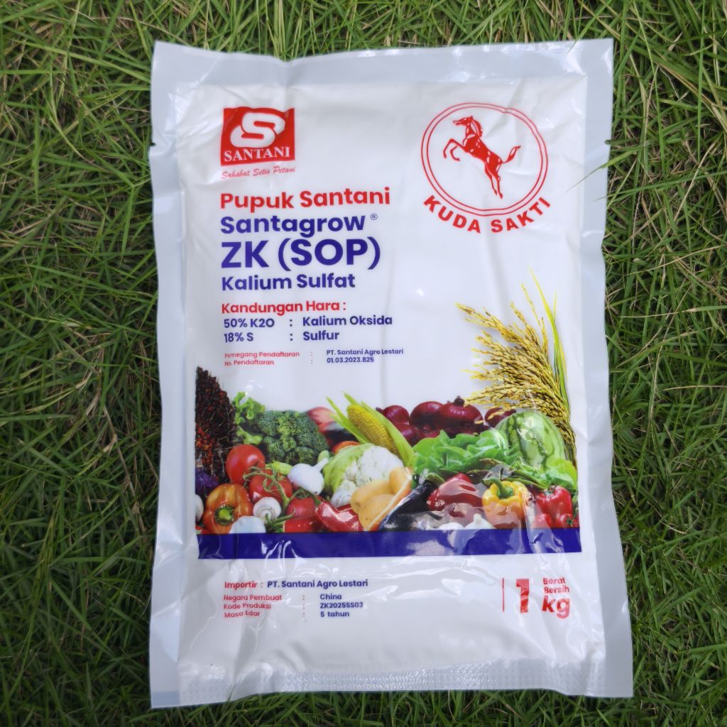 Jual Pupuk zk SOP santagrow 1kg ori pabrik kalium | Shopee Indonesia