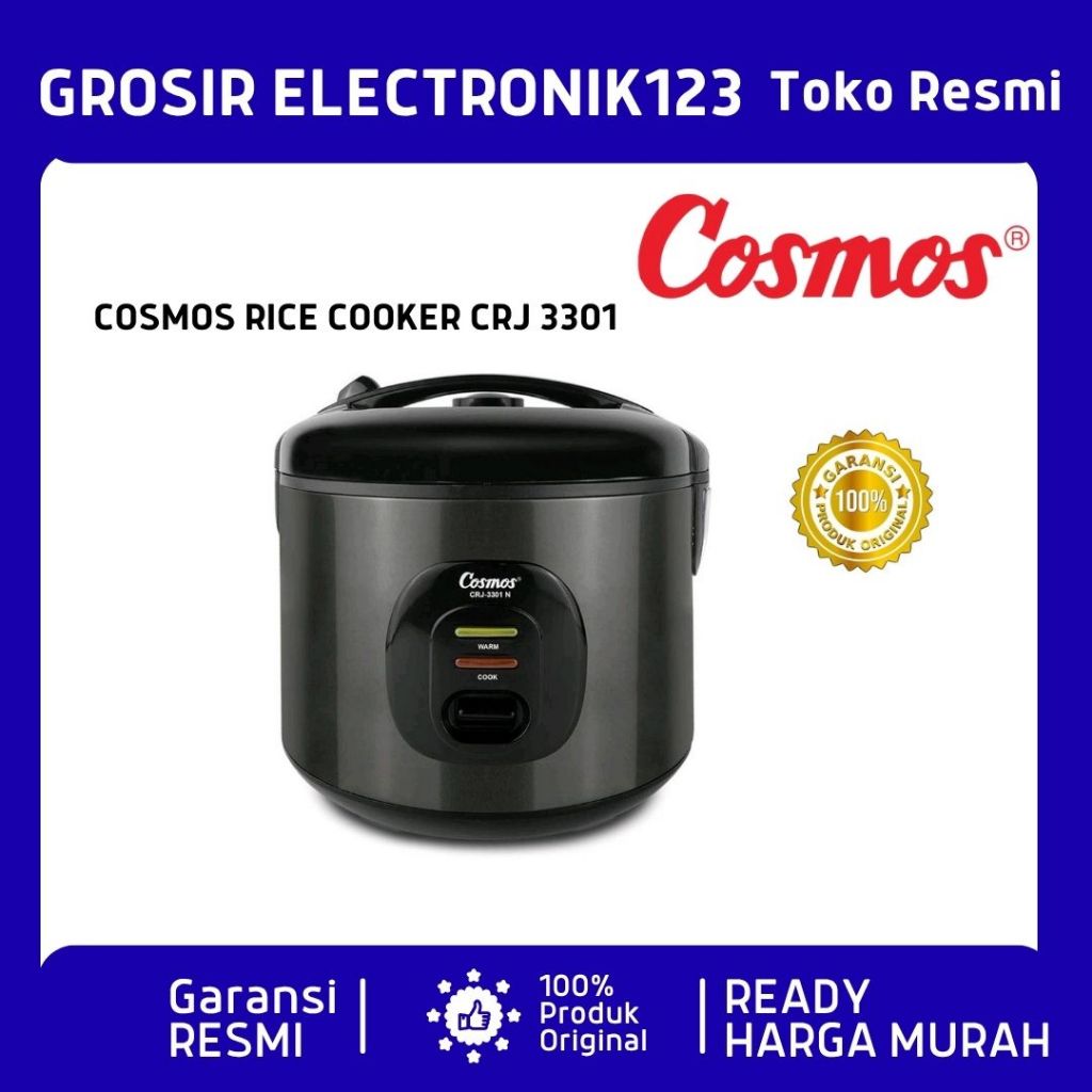 Jual COSMOS RICE COOKER NON STICK CRJ-3301 N 1.8L | Shopee Indonesia