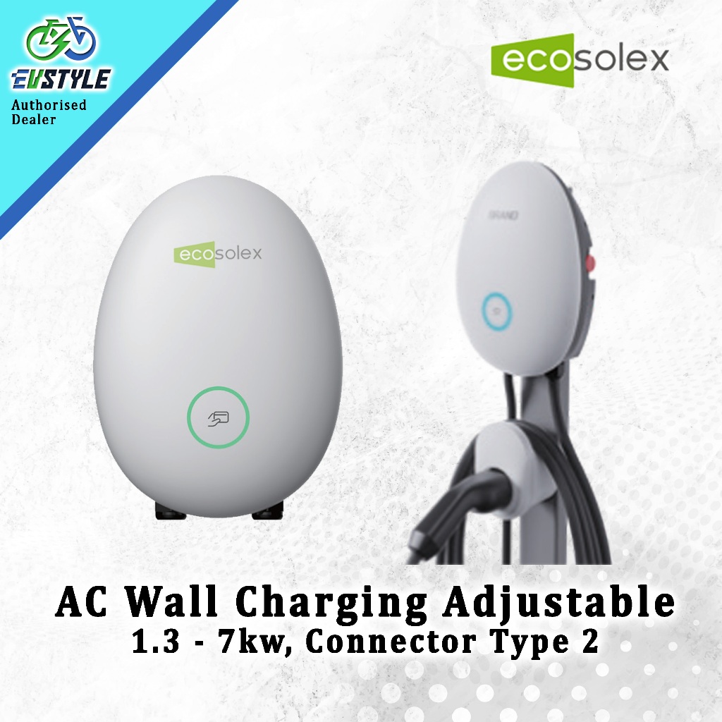 Jual Wall Charger Mobil Listrik EV Adjustable 1.3 - 7kW, Type 2 Female ...