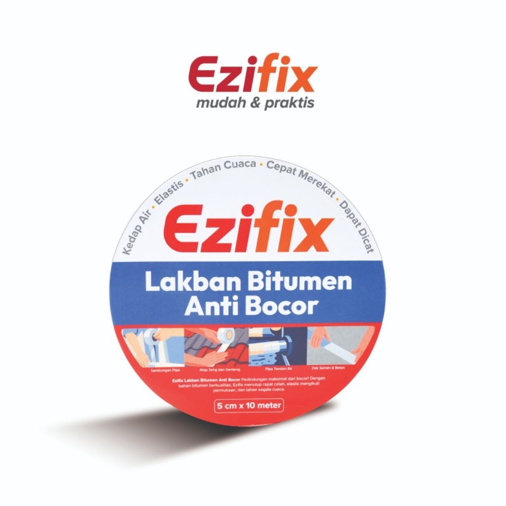 Jual Ezifix Bitumen Tape 1.2MM x 5CM x 10M ANTI BOCOR / LAKBAN ...