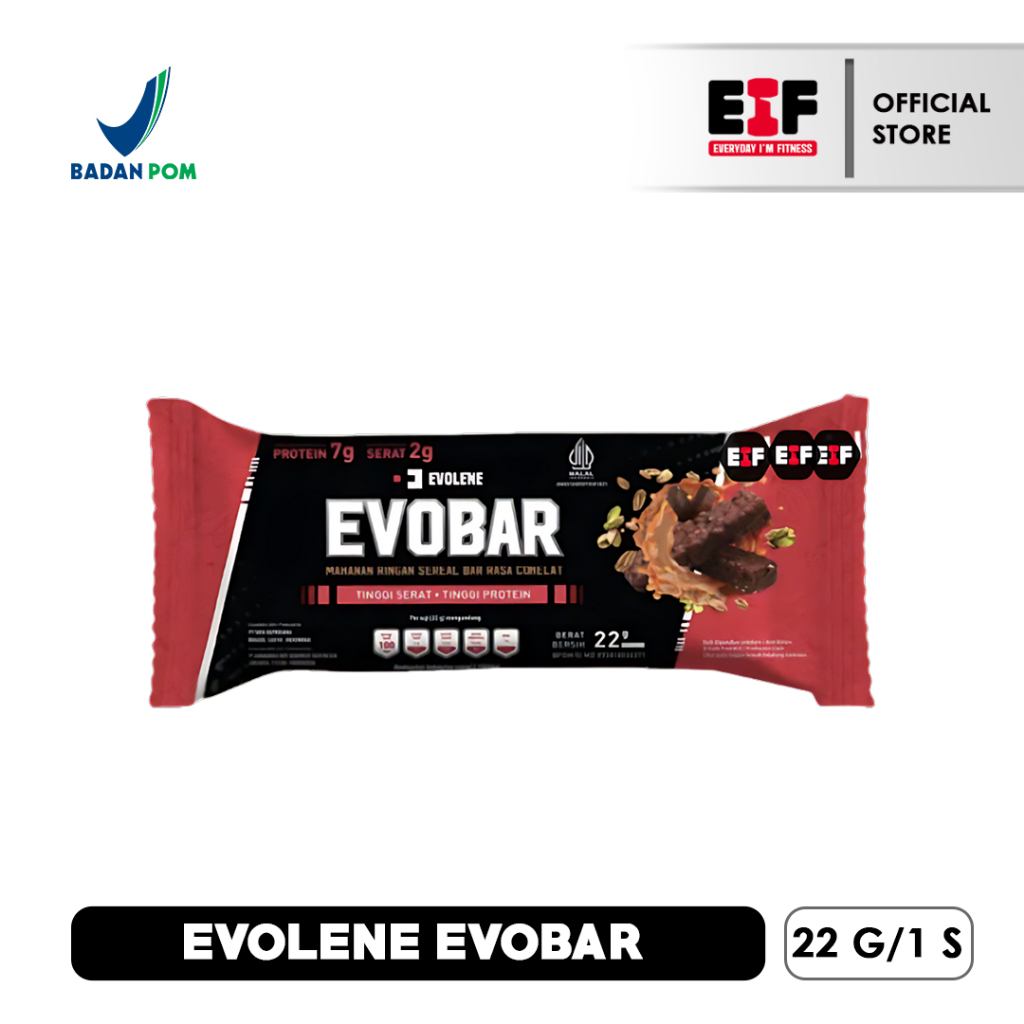 Jual EVOLENE Protein Bar Evobar Eceran 1 Sachet | Shopee Indonesia