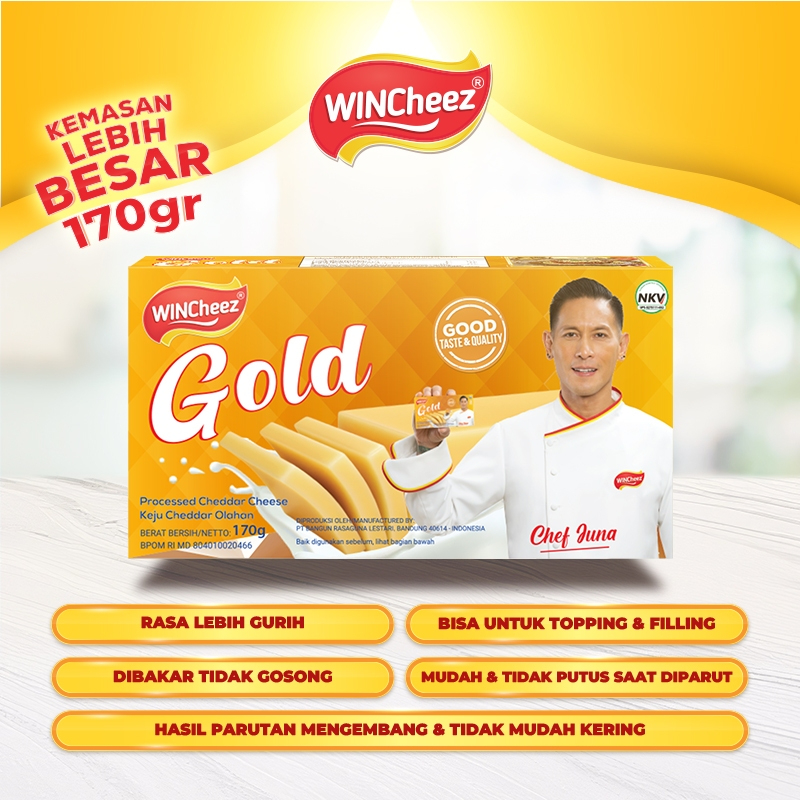 Jual [oddsolshop] pekanbaru/Wincheez Gold Cheddar Cheese 170 gr Keju ...