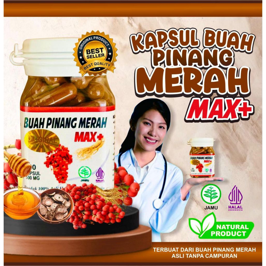 Jual kapsul buah pinang merah max | Shopee Indonesia