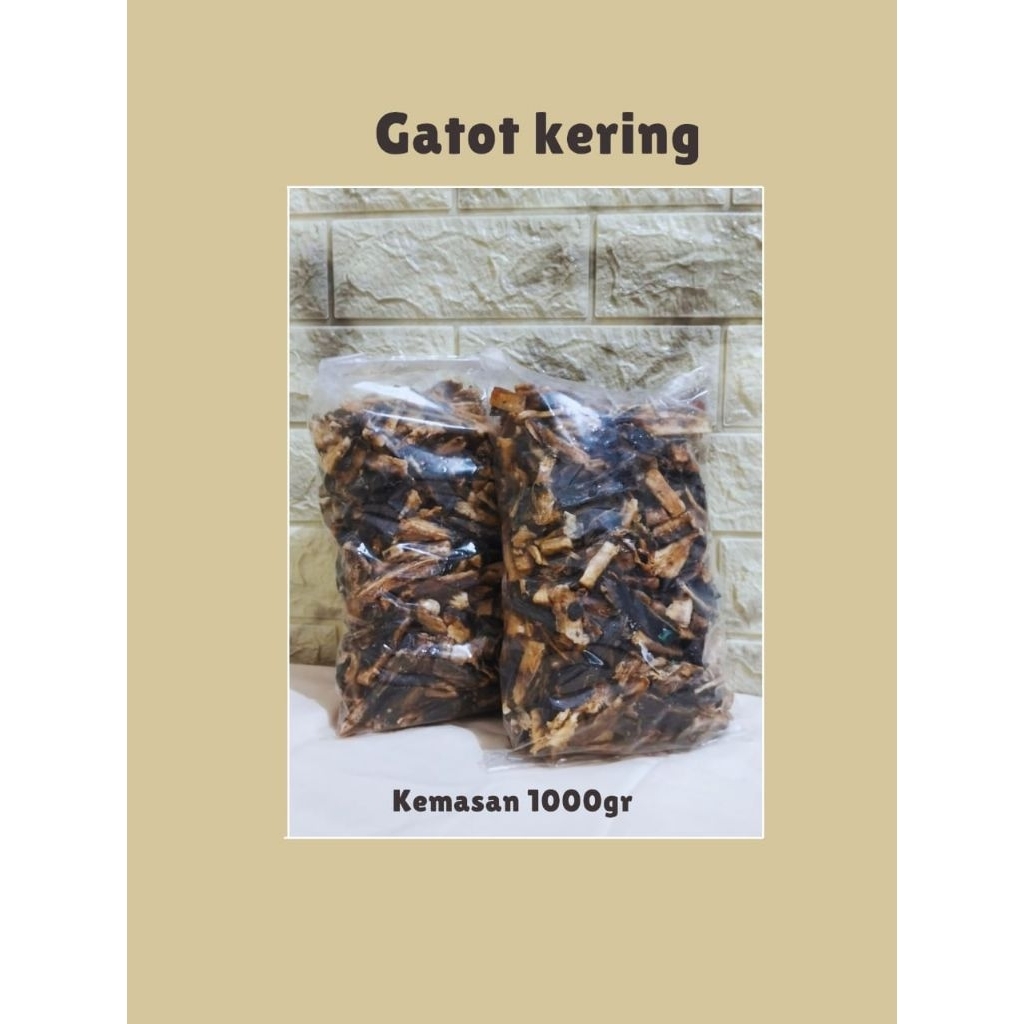 Jual gatot instant/gatot ketela/gatot pohong kemasan 1 Kg | Shopee ...