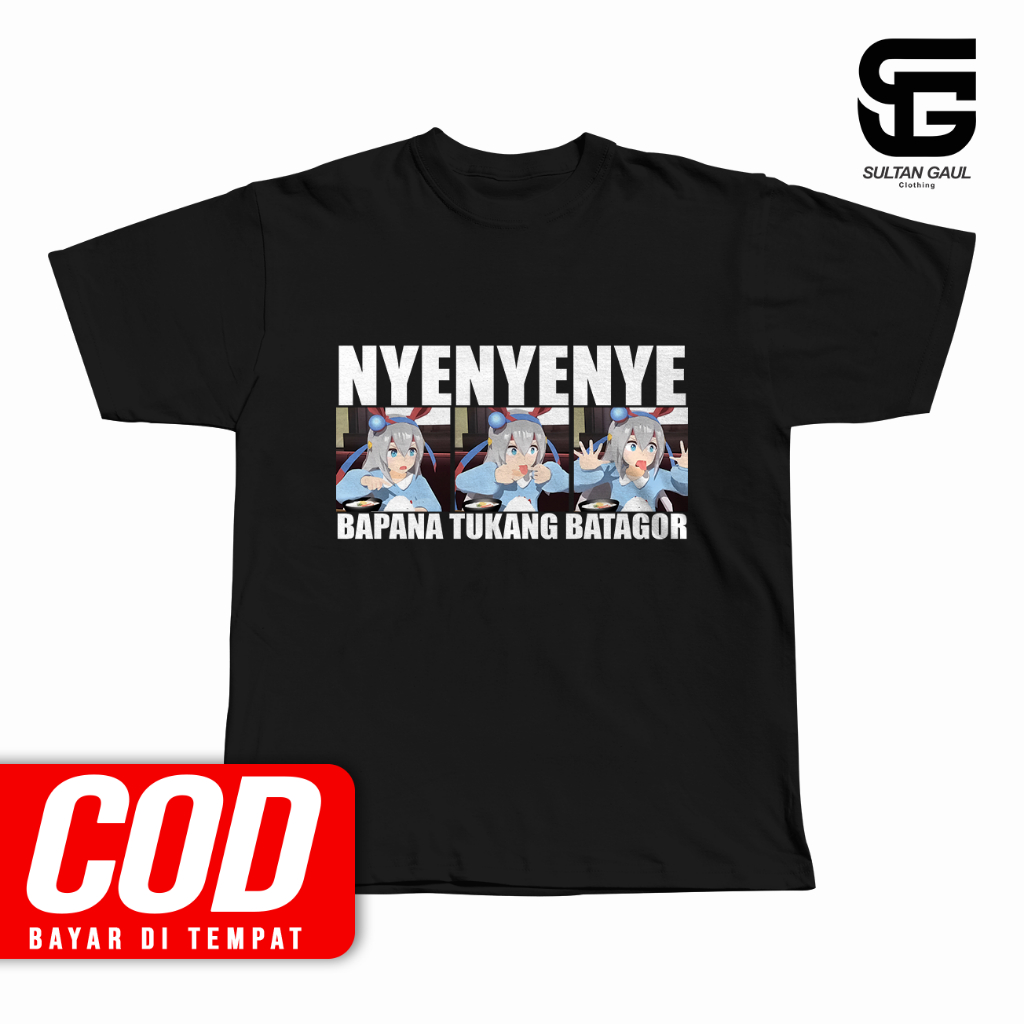 Jual Kaos Anime UMAMUSUME NYENYENYE BAPANA TUKANG BATAGOR Meme Jepang ...