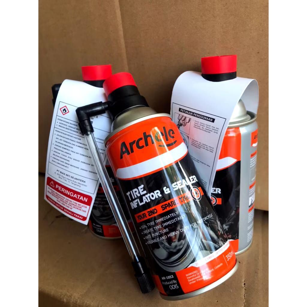 Jual Archele Tire Inflator & Sealer 350ml – Cairan Tambal Ban & Pompa ...