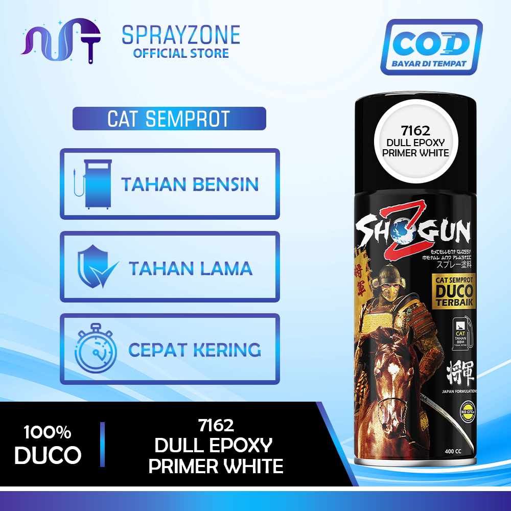 Jual CAT PILOX Shogun Z Dull Epoxy White 7162 400cc Cat Semprot Poksi ...